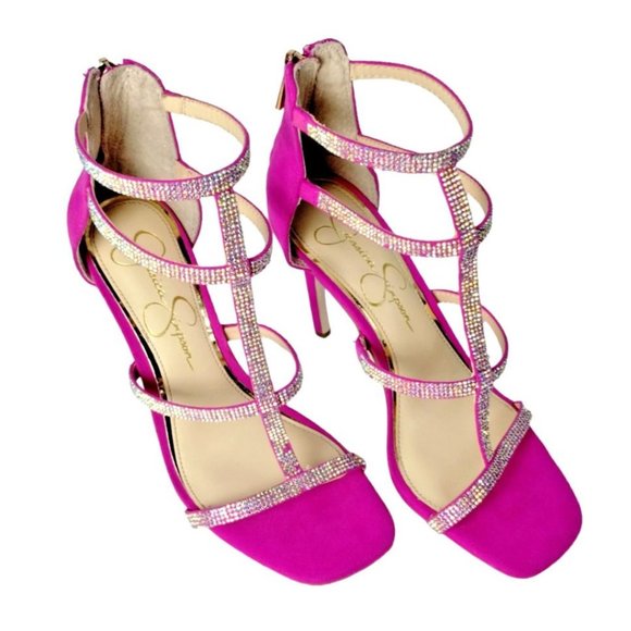 Jessica Simpson | Shoes | Jessica Simpson Oliana Bright Pink Caged ...